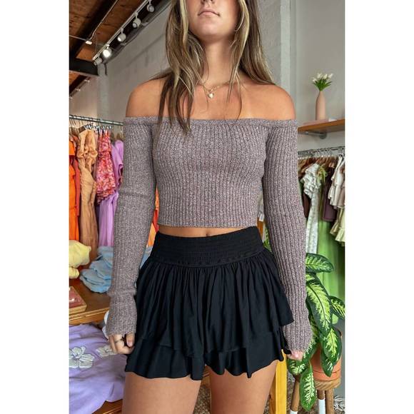 emory park | Tops | New Emory Park Hazel Knit Top In Brown | Poshmark